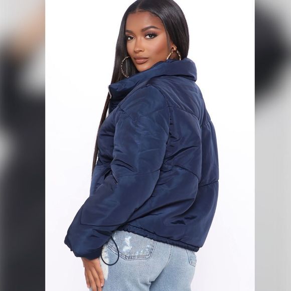 Private Label | Jackets & Coats | New Navy Blue Puffy Winter ...